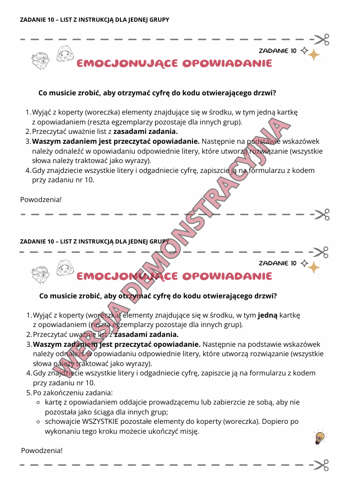 ESCAPE ROOM - Emocje i uczucia (dla młodszej i starszej młodzieży ...